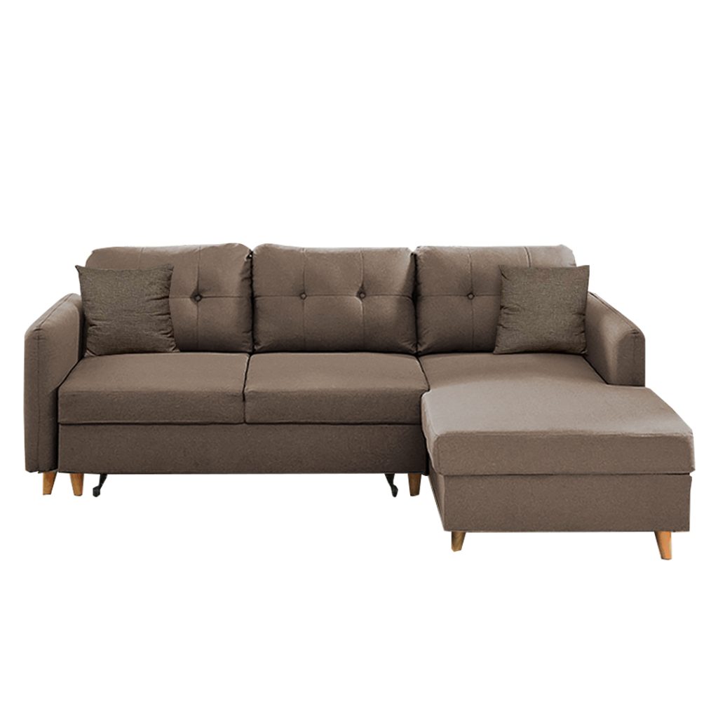 Elis Sofa Bed w/ Storage and Pocket Magazines - Homemaker