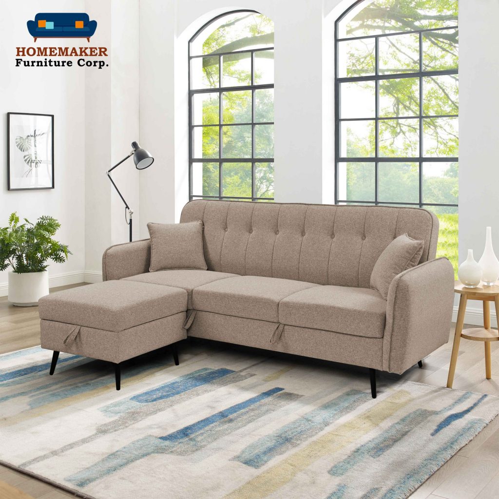 New Sweety Premium 3 Seater Sofa with Ottoman - Homemaker