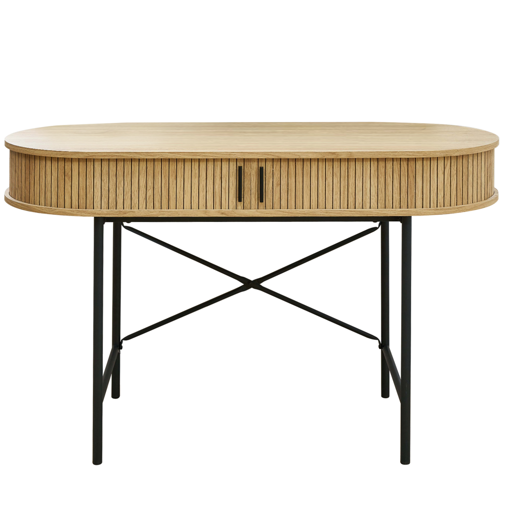 Noah Office Desk w/ Sliding Door - Homemaker