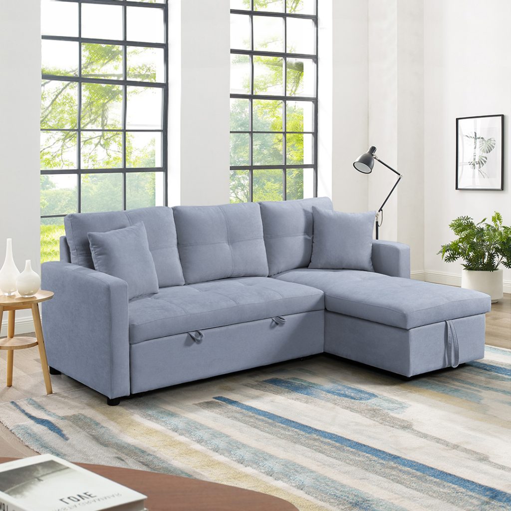 Indian Sofabed with Storage and Pillows - Homemaker