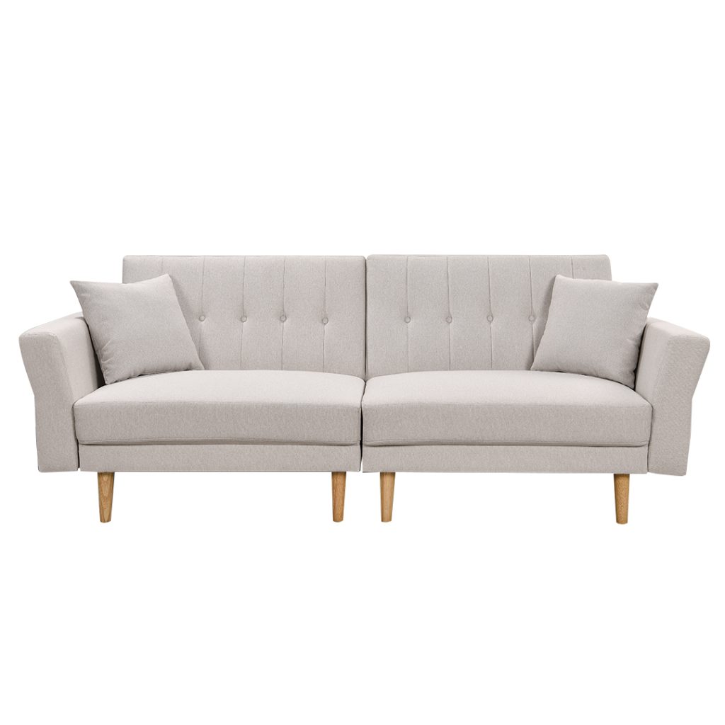 Split 3 Seater Sofa bed Convertible to Two Separate Sofas - Homemaker