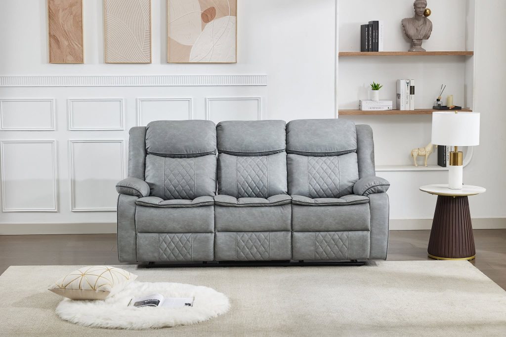 Hamilton 3-Seater Premium Recliner with Cupholders - Homemaker