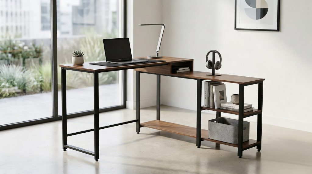 Mono L-Shaped Computer Desk - Homemaker