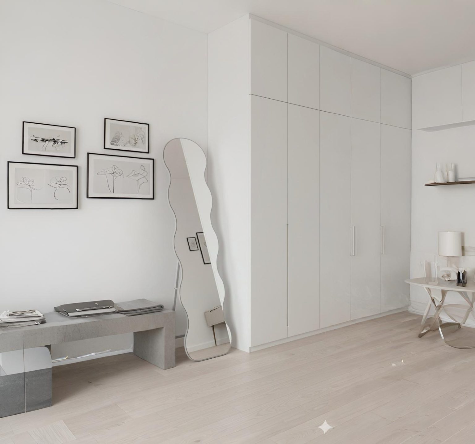 Curley Stand Mirror - Homemaker